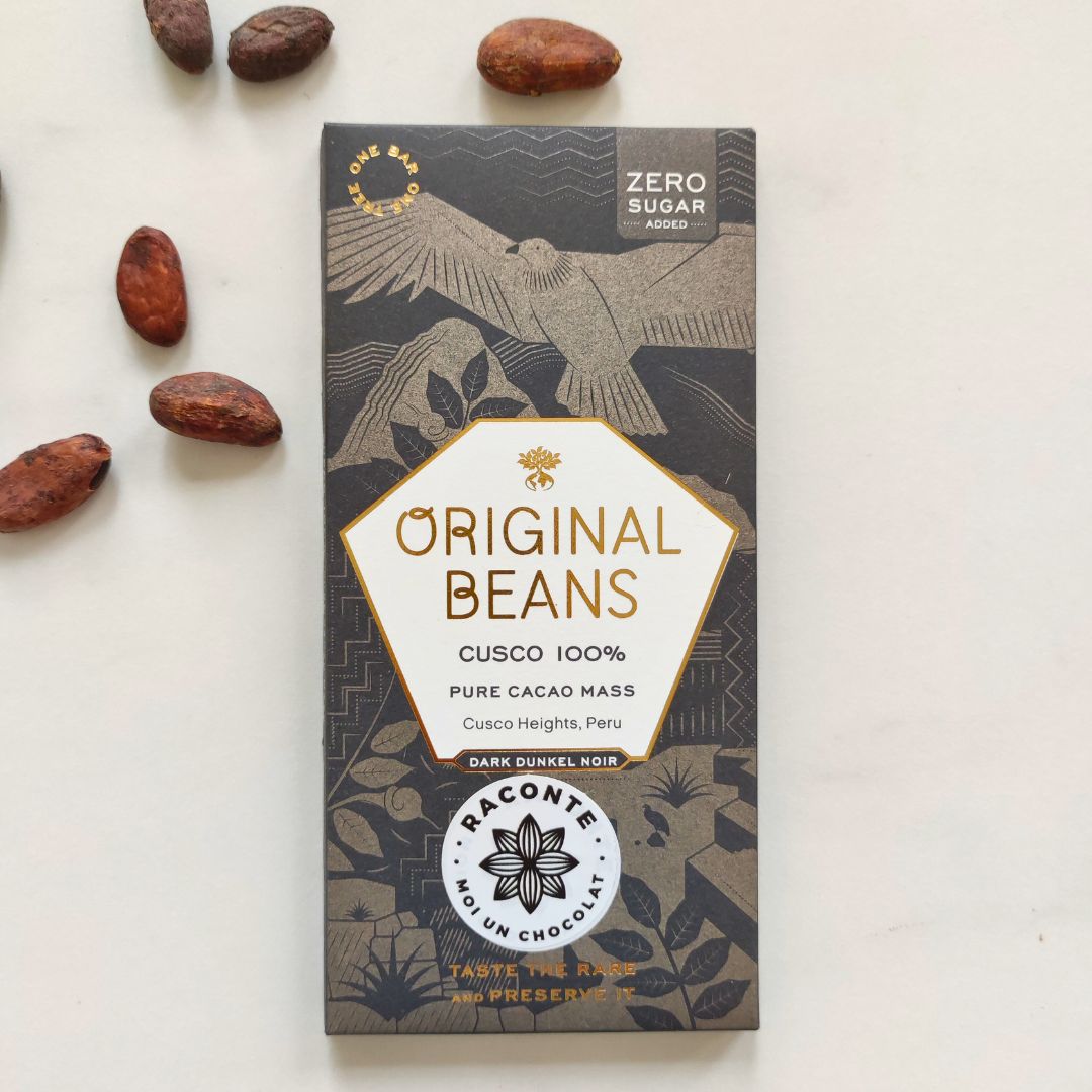 Original Beans - Chocolat Noir Bean-to-Bar 100% Cacao Chuncho du Pérou ...