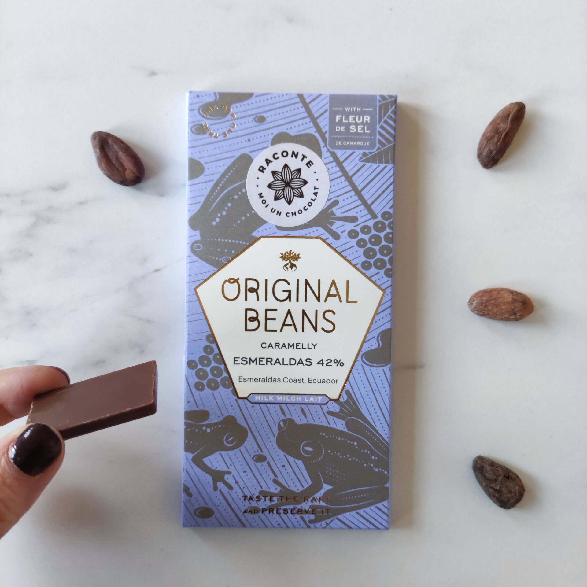 Chocolat au lait à la fleur de sel – Raconte Moi un Chocolat